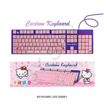 HELLO KITTY CHARACTER USB KEYBOARD | Shopee Malaysia