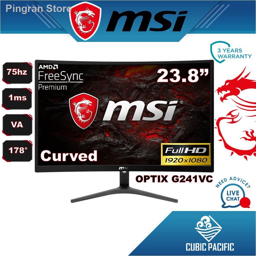 MSI Optix G241VC Curved Gaming Monitor with FULL HD (23.8"/1920x1080/75Hz/VA Panel/1ms) | Shopee ...
