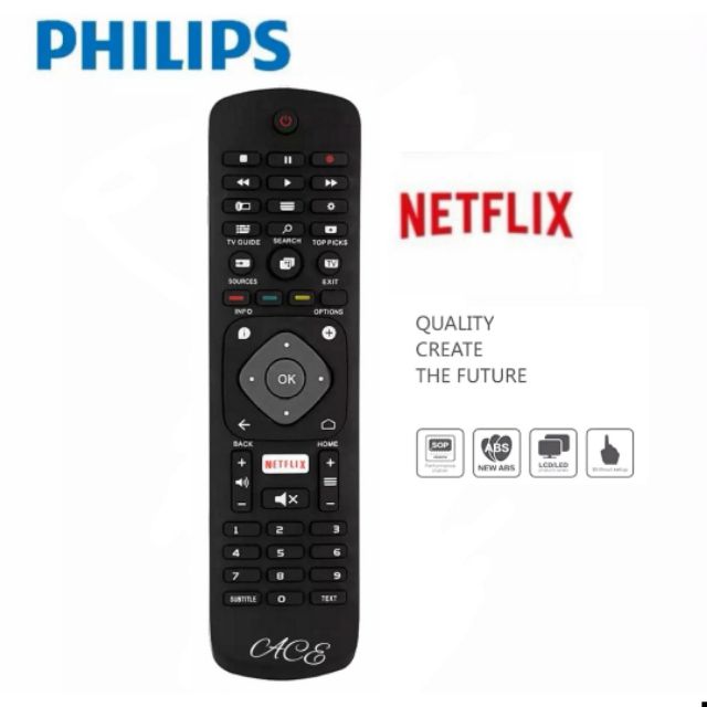 Philips LCD/LED TV Remote Control Replacement for Smart TV - Huayu RM-L1285 | Shopee Malaysia