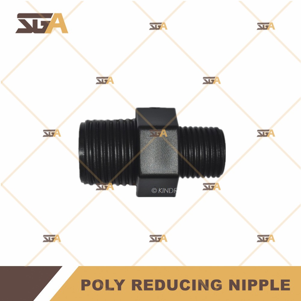 POLY PIPE FITTING 20MM 1/2" / 25MM 3/4" / 32MM 1" Reducing Nipple ...