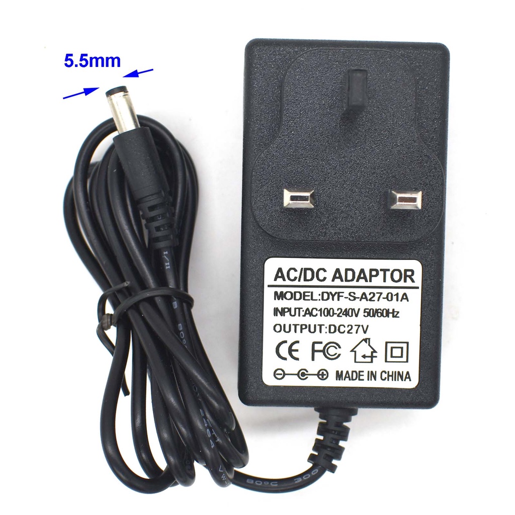AC Adapter DC 27V 1A 0.5A 500mA Charger Vacuum Charger 26.5v 27.5v 28v ...