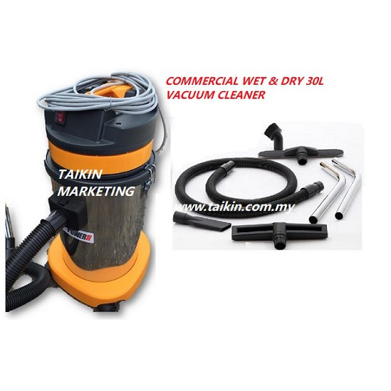 Commercial Wet & Dry Vacuum Cleaner 30L 1800W Eurox VAC5001 | Shopee ...