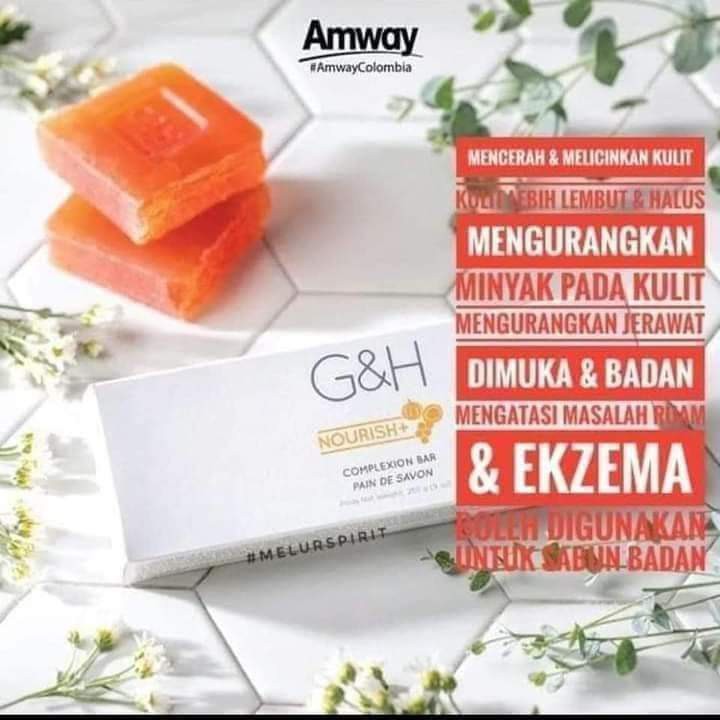 AMWAY: G&H HONEY BAR CLEANSER (NOURISH+ COMPLEXION BAR) | Shopee Malaysia