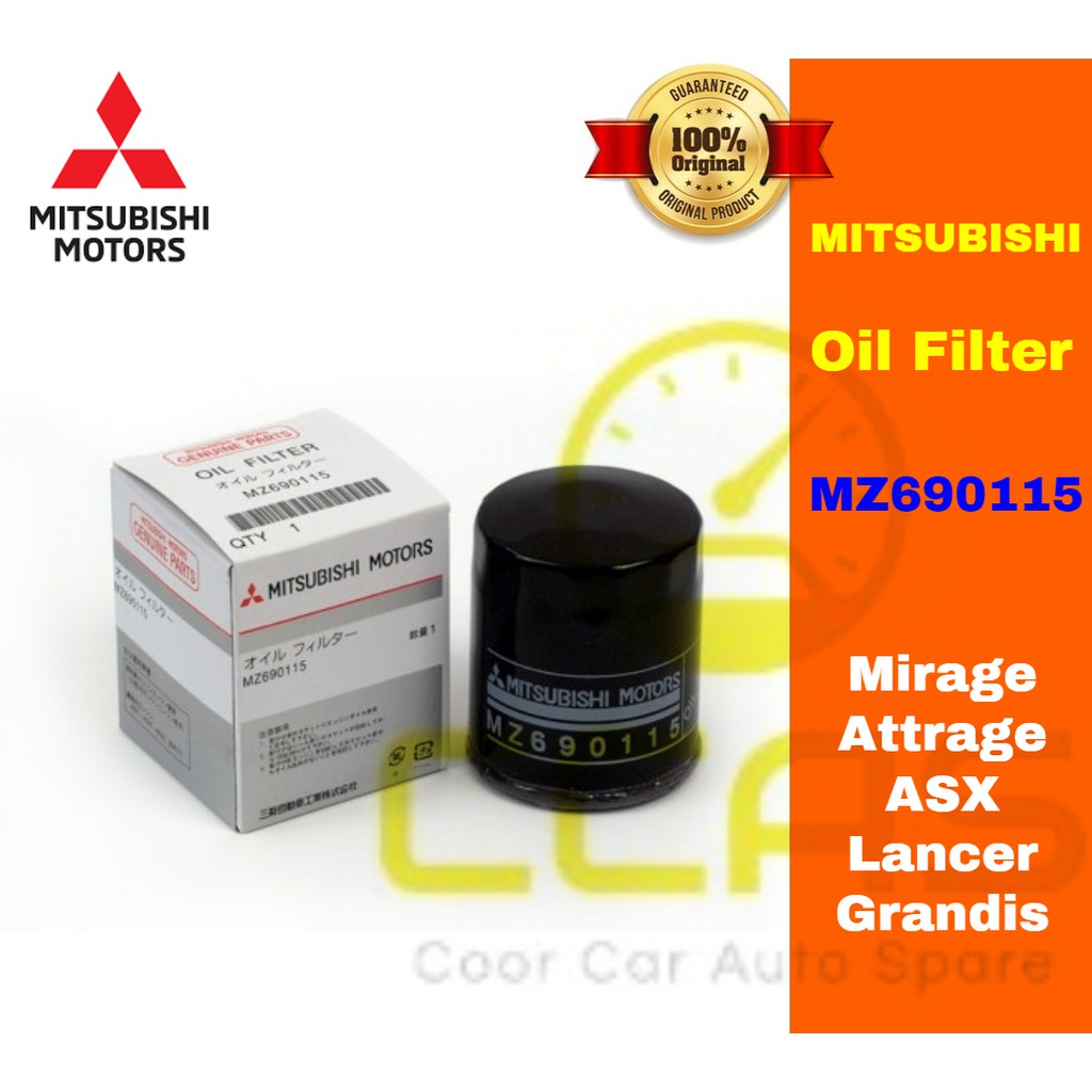 Genuine Mitsubishi Oil Filter - Mirage Attrage ASX Lancer Grandis ...