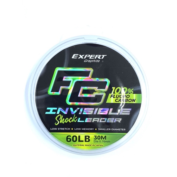 Expert Graphite 100% Fluorocarbon Leader Line 30M FC Fluoro Carbon ...