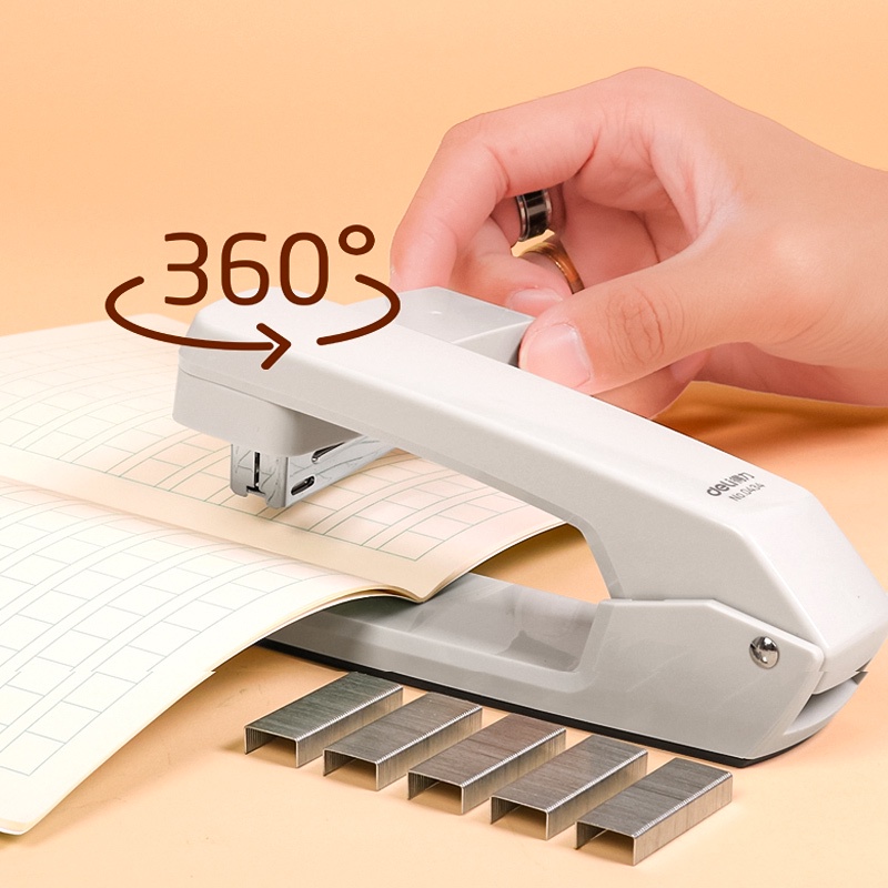 360 Degrees Stapler, Rotatable Heavy-Duty Staplers, Labor-saving ...