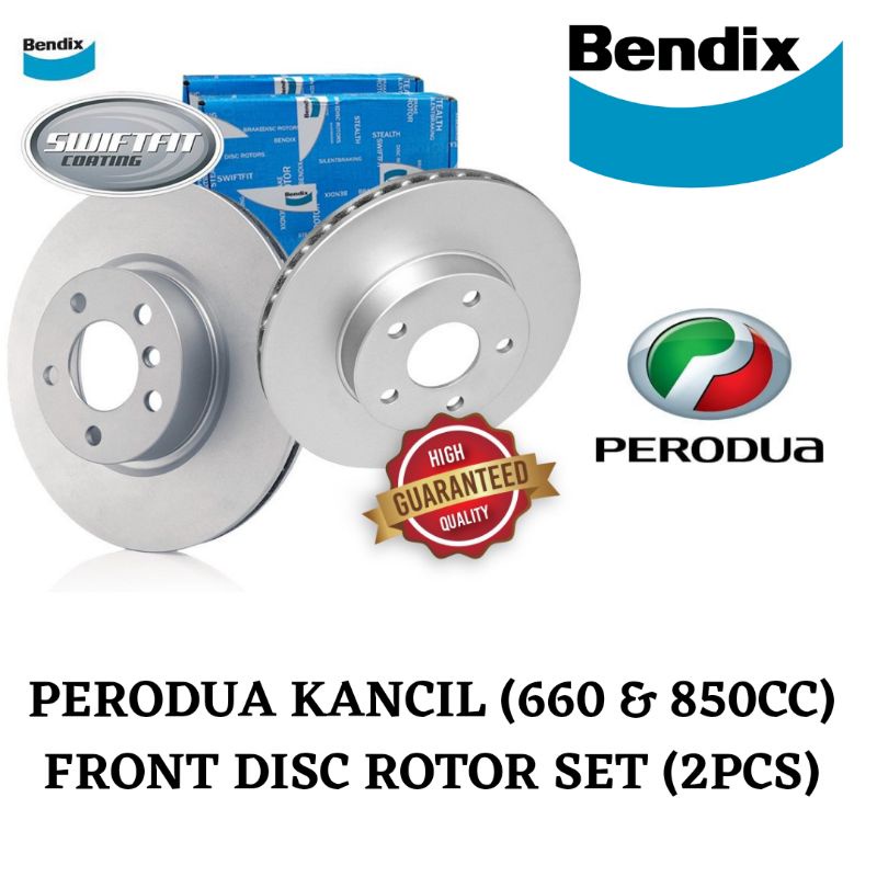 PERODUA KANCIL 660 & 850 CC FRONT DISC ROTOR SET (BENDIX) | Shopee Malaysia