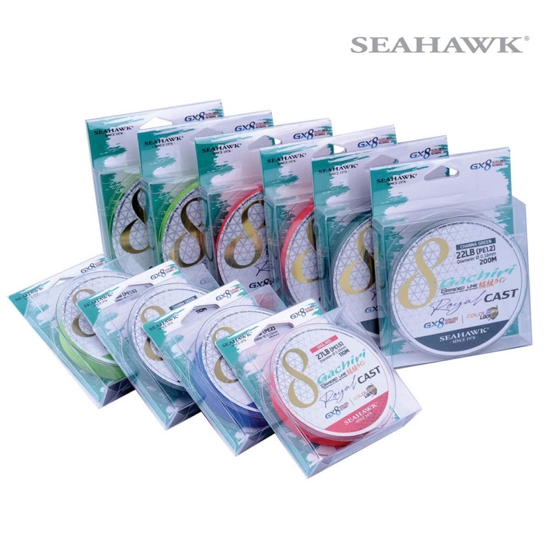SEAHAWK GACHIRI 8X ROYAL CAST BRAIDED FISHING LINE 110M / 200M | Shopee Malaysia