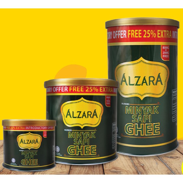 “HALAL” CAP ALZARA MINYAK SAPI 125G/400G/800G GHEE OIL - READY STOCKS ...
