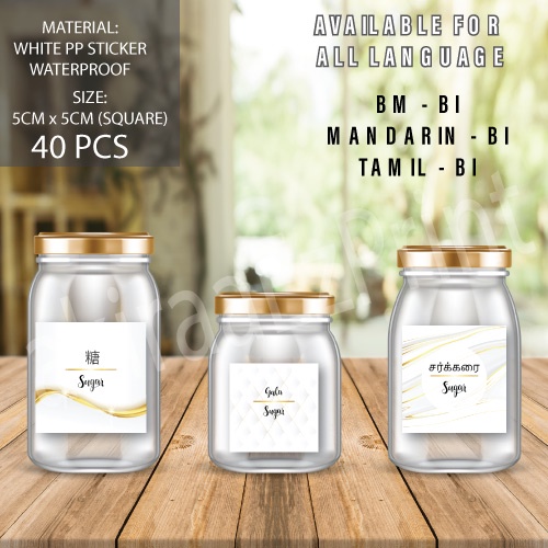 💖 KITCHEN LABEL STICKERS/ SPICES LABEL/PANTRY LABEL/STICKER DAPUR 💖 ...