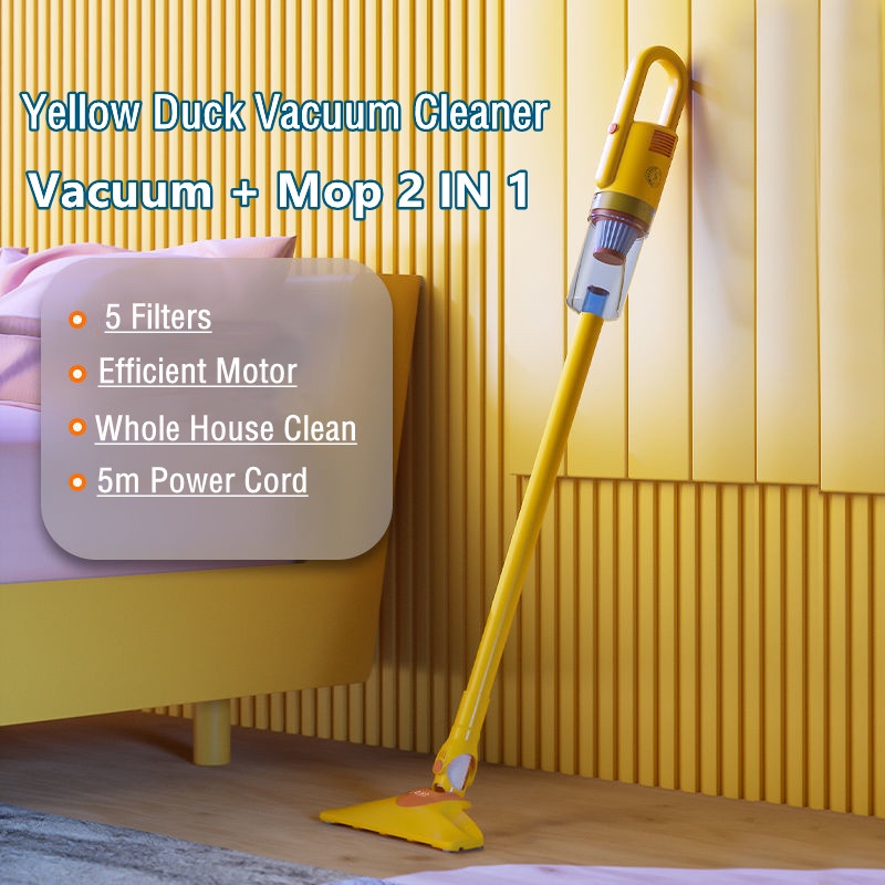 Yellow Duck Portable Vacuum Cleaner Home High Suction Handheld Small ...