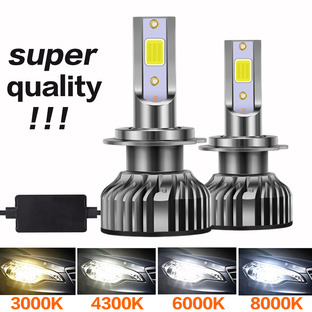 [Super Quality]1 Pair LED Car Headlight 12000LM Auto LED Headlight H4 ...