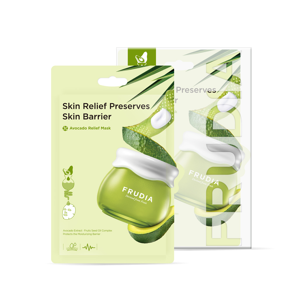 Frudia Avocado Skin Relief Preserves Skin Barrier Face Mask Sheet for ...