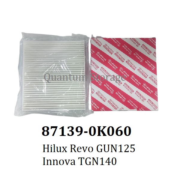 Toyota Cabin Pollen Air Cond Filter 87139-0K060 Hilux Revo GUN125 ...