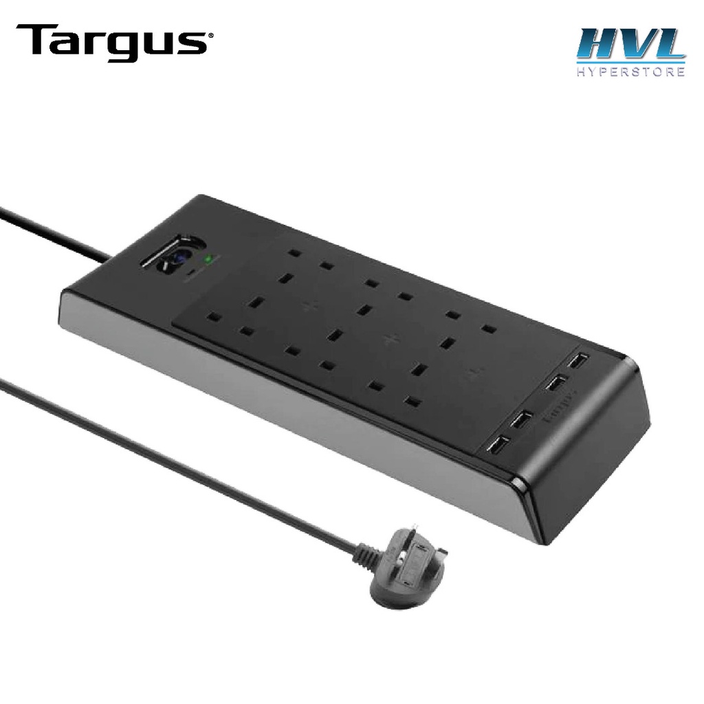 TARGUS APS11AP50 SMART SURGE 6 WITH 4 USB PORTS USB SURGE PROTECTOR ...