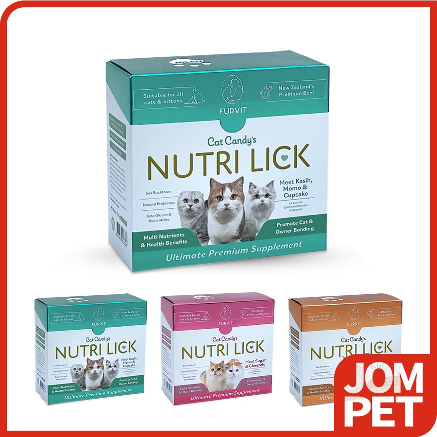 Premium Booster Vitamin Kucing / FURVIT CAT CANDY'S NUTRI LICK (40 ...