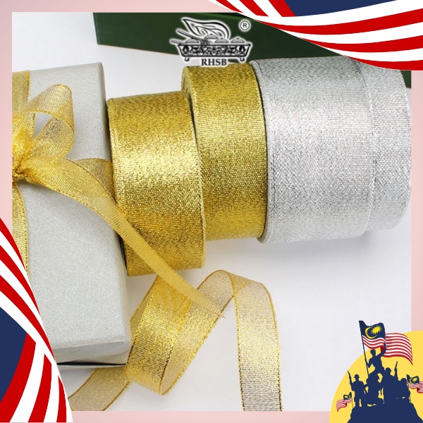 10YRD/ROLL ORGANZA RIBBON / HIASAN REBEN / PP RIBBON / RIBBON HADIAH ...