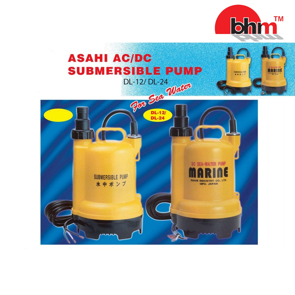 ASAHI DL-24A Marine Battery Submersible Pump (For Sea-Water) | Shopee ...