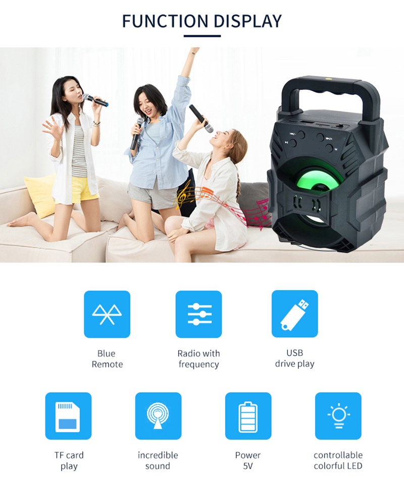 KTS-1057 / XTM-5009 Free mic BLUETOOTH SPEAKER PORTABLE SPEAKER ...