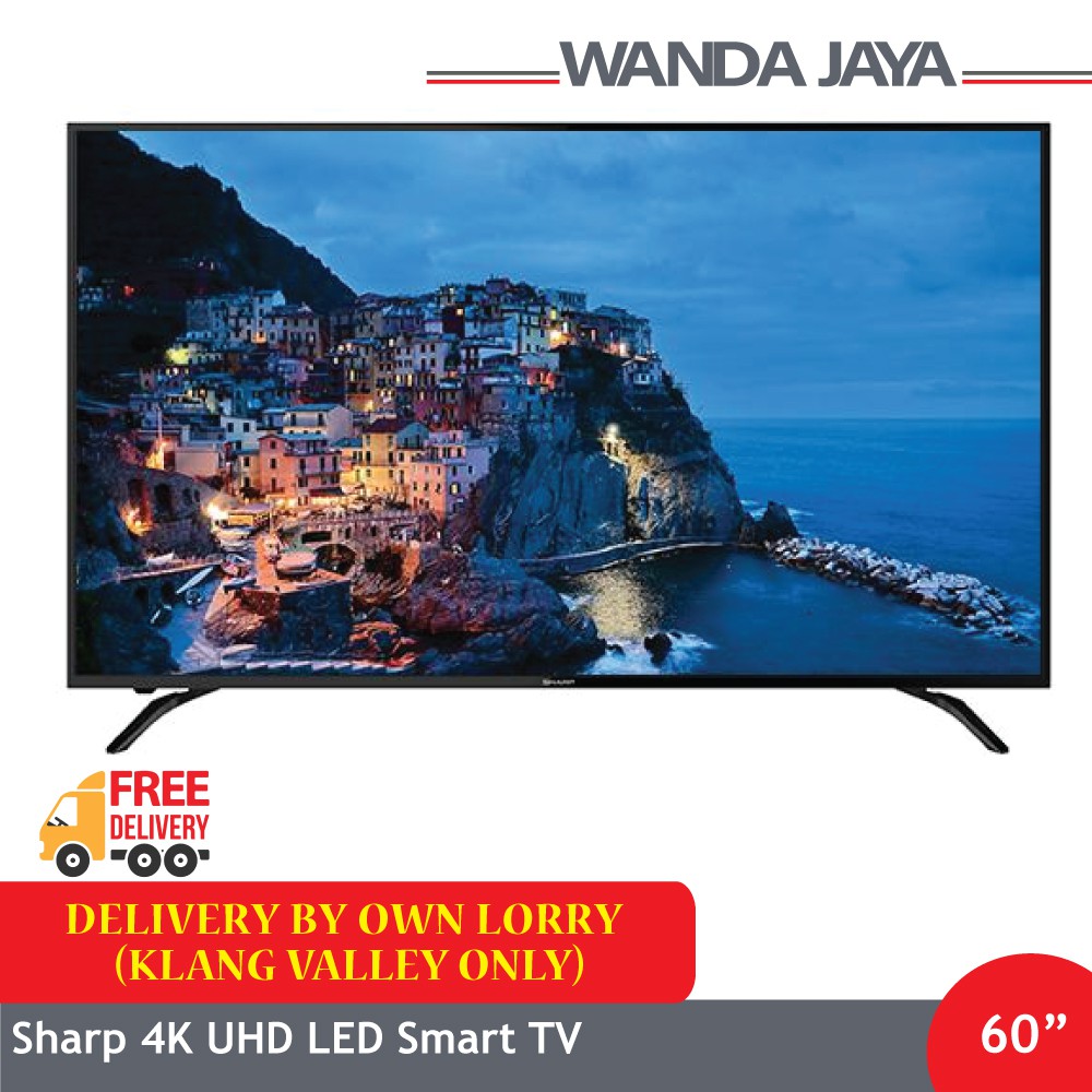 Sharp 60 Inch 4K UHD LED Smart TV 4TC60AH1X | Shopee Malaysia