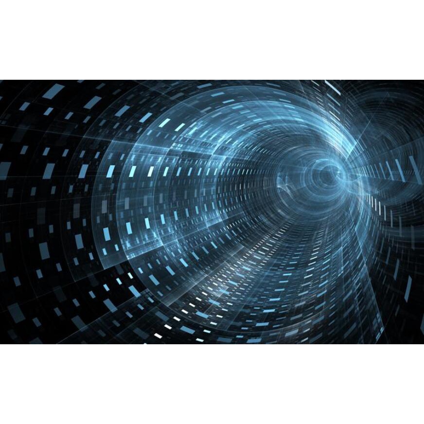 Custom 3D Stereo Abstract Lines Geometric Starry Sky Circuit Board ...