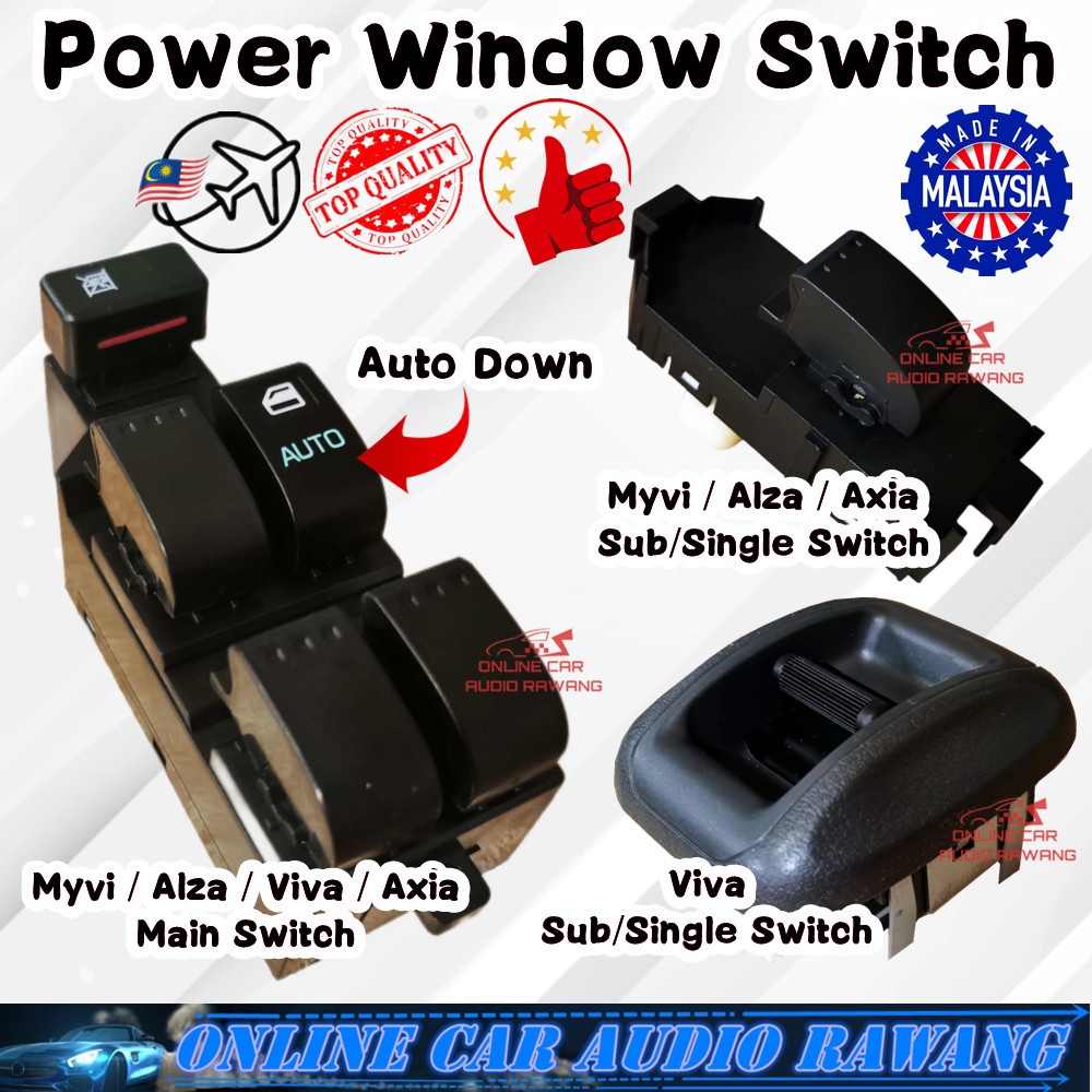 Perodua Myvi/Perodua Alza/Perodua Axia/Perodua Viva Power Window Switch ...