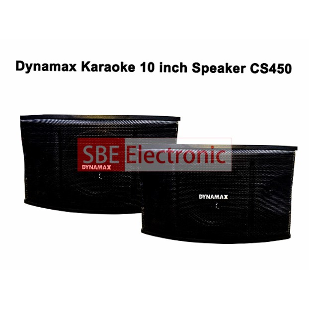 Dynamax Karaoke 10inch Speaker CS450 180W 2-Way Bass Speakers (Pair ...