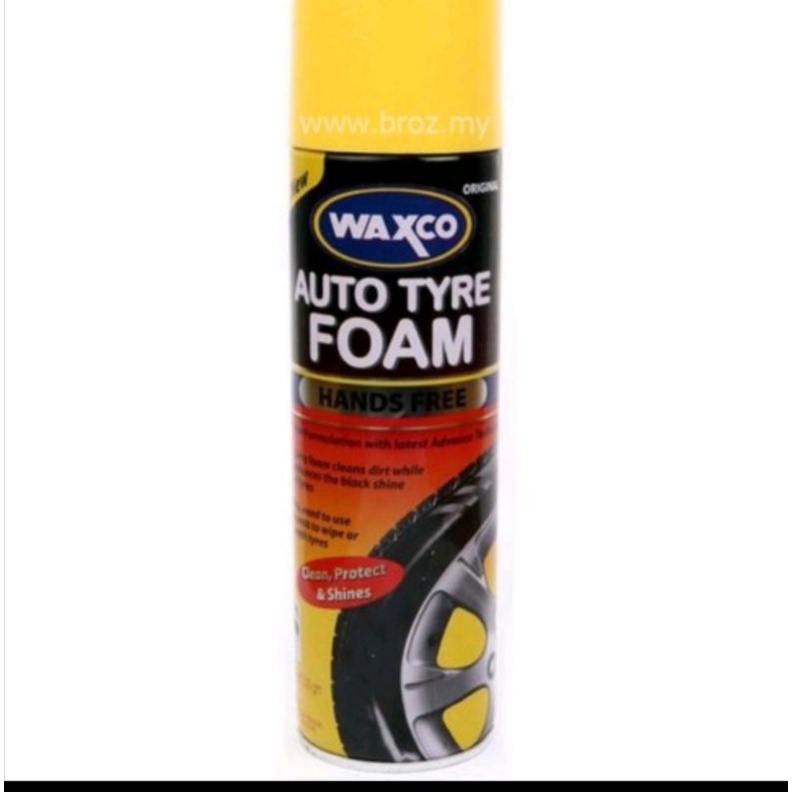 100% ori Waxco Original Hands Free Auto Tyre Foam (500g)tyre shine ...