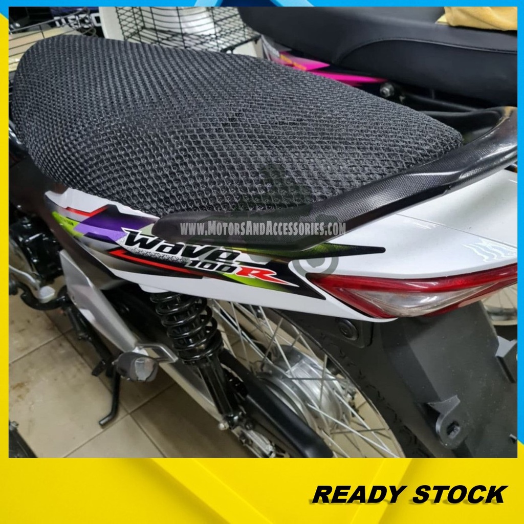 HONDA Wave 100 / 100R Size L Waterproof 3D Seat Cover Net Motorcycle ...