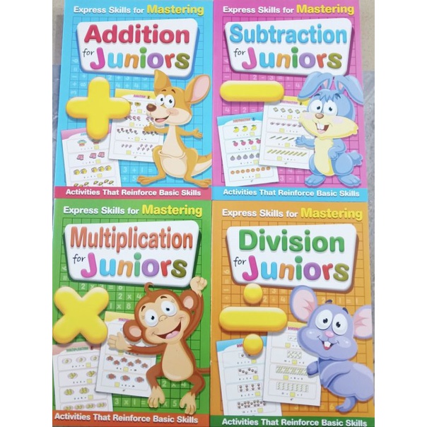 SET OF EXPRESS SKILLS FOR MASTERING (KIDS MATHEMATICS BOOK) | Shopee ...