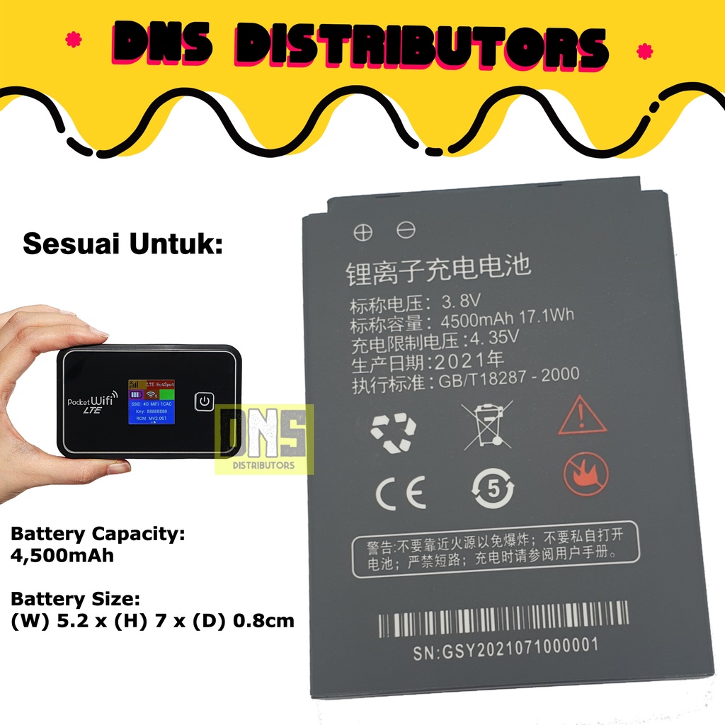 Battery D5 D6 A8+ D9 D921 LT600 E5573 Huawei MiFi Stanby Battery WiFi ...