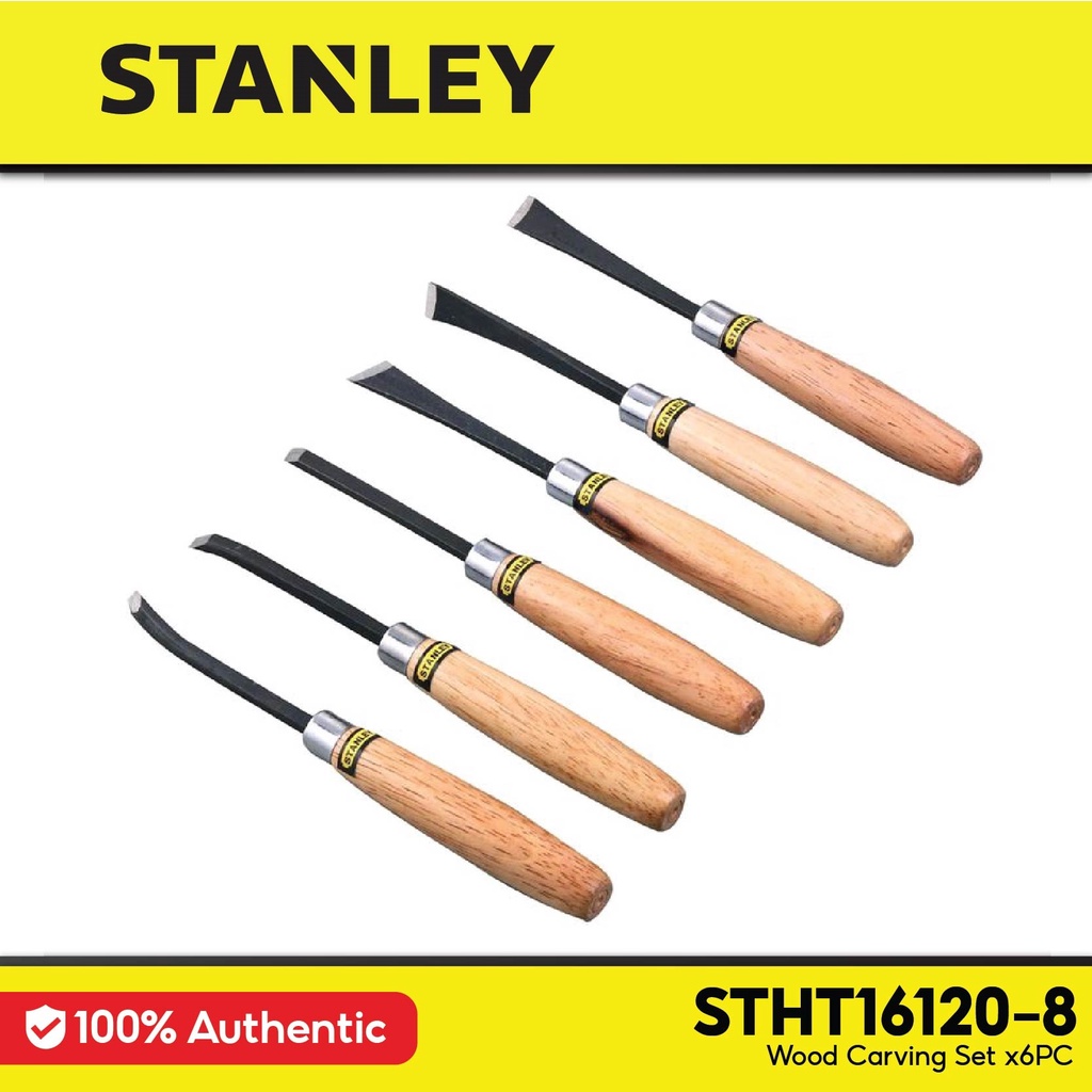 STANLEY STHT16120-8 WOOD CARVING SET ( 6 PIECE ) | Shopee Malaysia