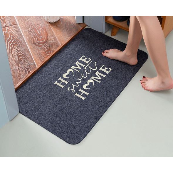 Outdoor & Indoor Welcome Floor Mat Absorbent Entrance Carpet Non-slip ...