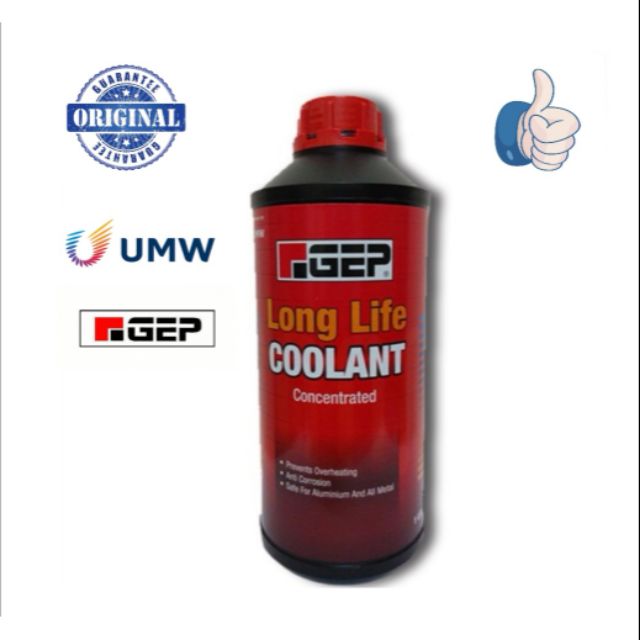 GEP Long Life coolant 1.Liter Red | Shopee Malaysia