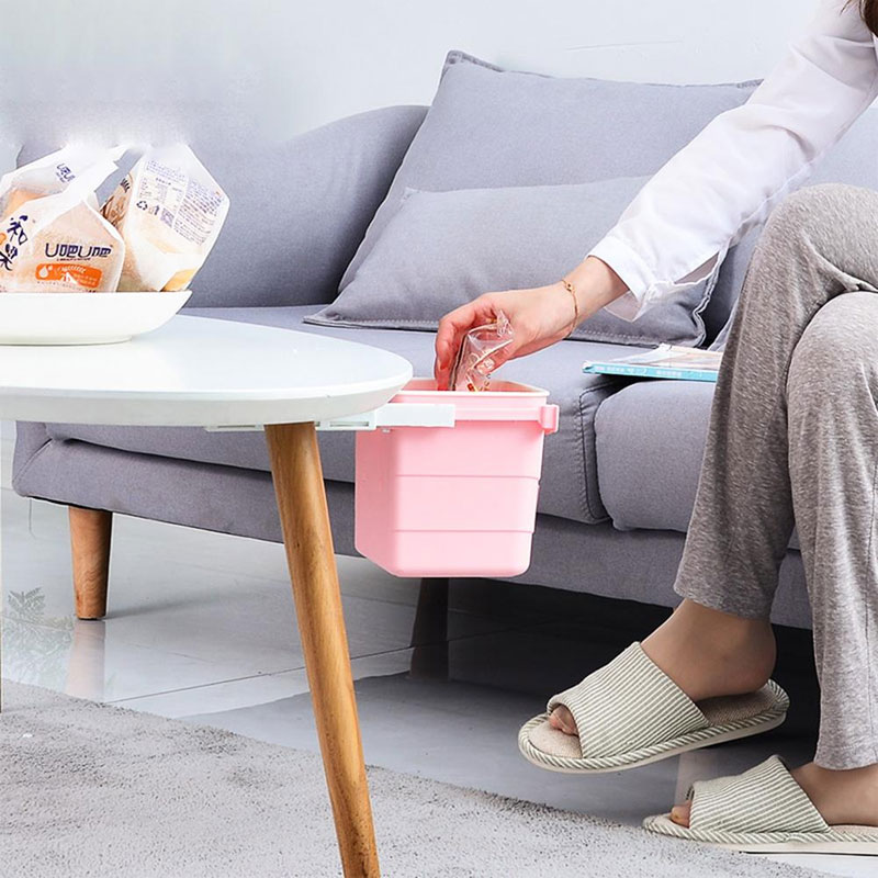 Under-the-table Drawer Trash Can Hidden Retractable Office Desk ...
