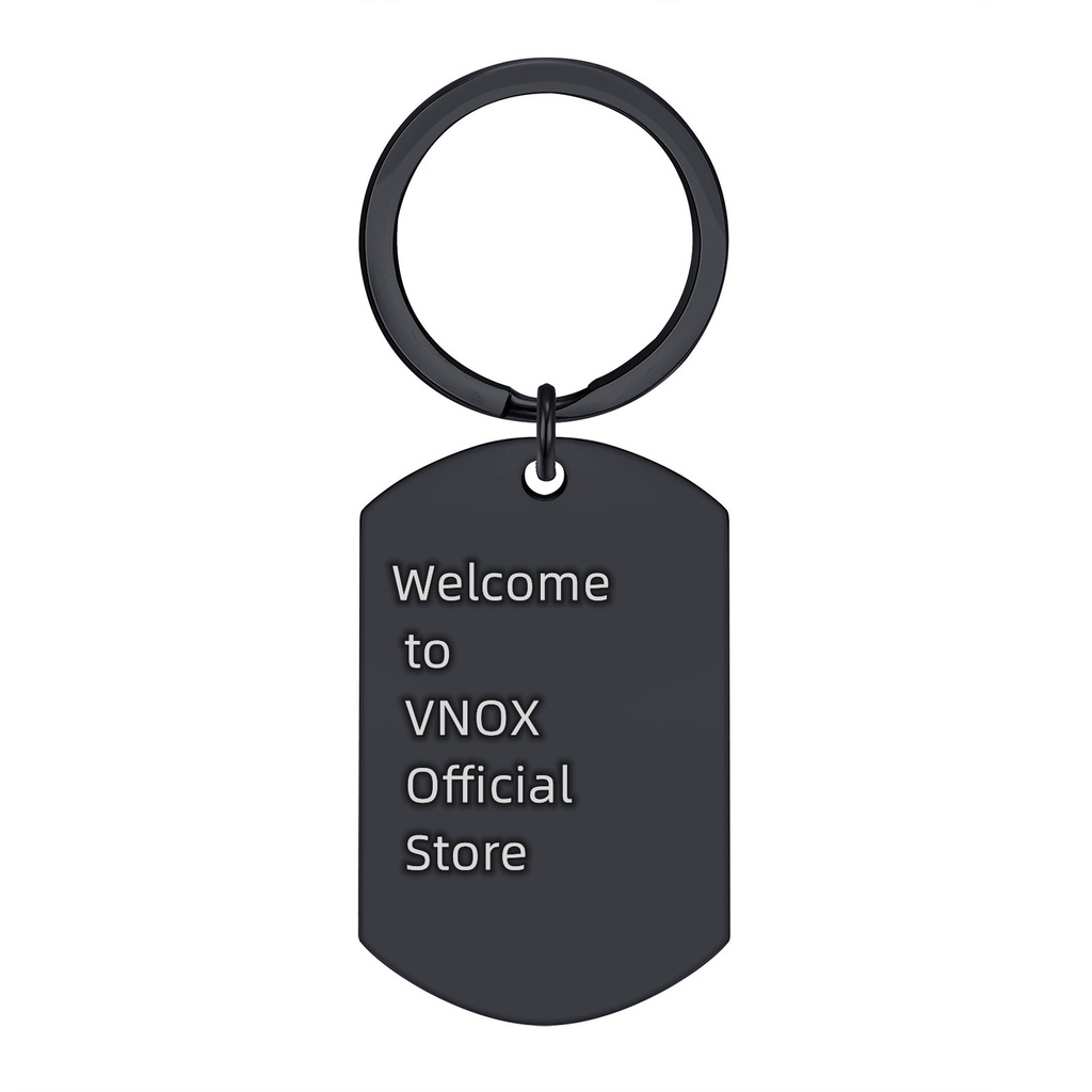 Vnox Black Personalized Engraved Stainless Steel Sergeant Keychain | Shopee Malaysia