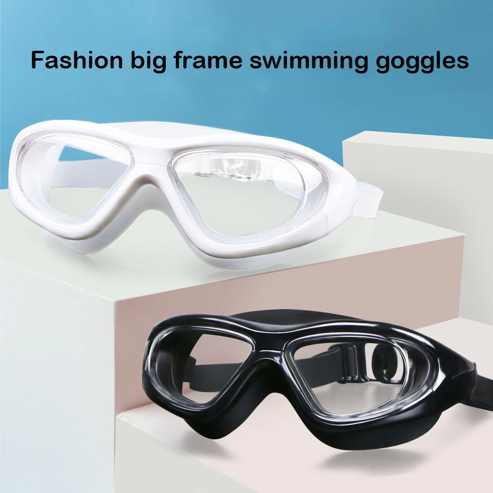 Swim Goggles Comfortable Waterproof and Anti-fog HD Frame Googles for ...