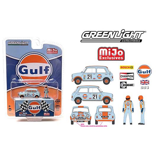 Greenlight Collectibles x Mijo Exclusives "GULF Oil" 1967 Austin Mini ...