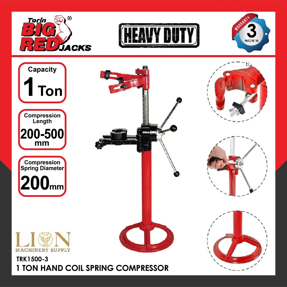 BIGRED 1 TON HAND COIL SPRING COMPRESSOR TRK1500-3 - Heavy Duty for ...