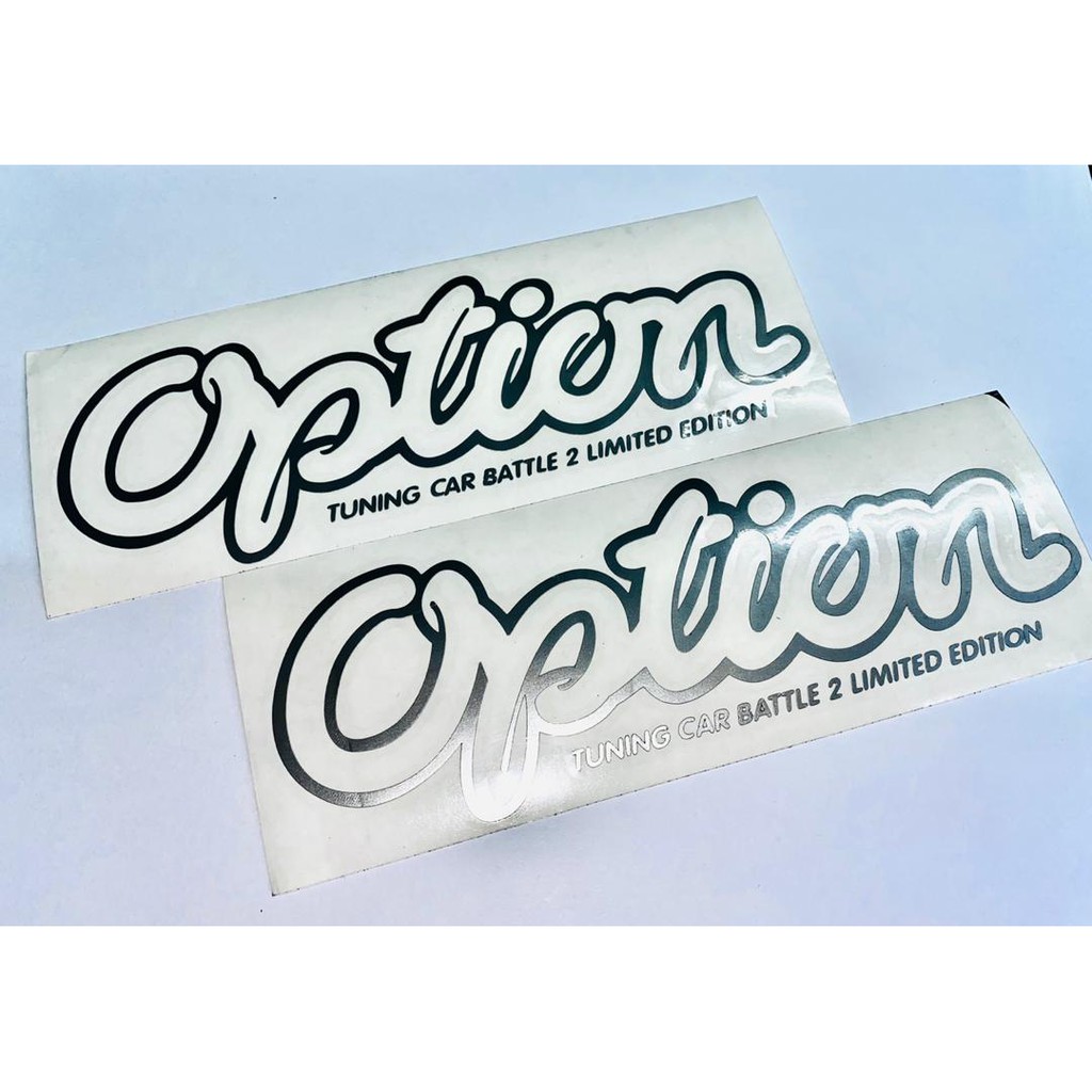 OPTION Tuning car Battle 2 Limited Edition - Sticker Ready stock ...