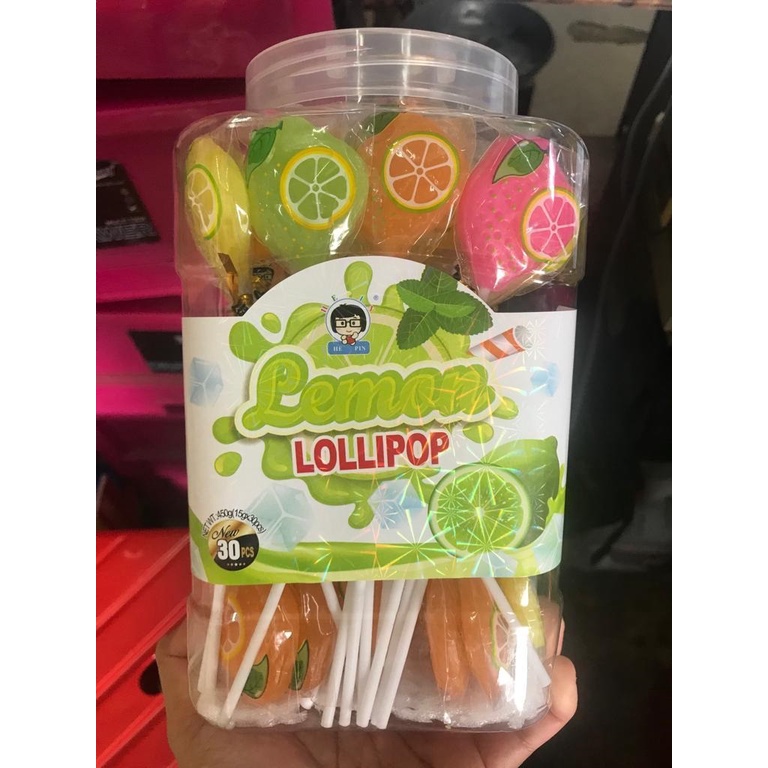 30 Pcs Lemon Assorted Colorful Lollipop Candy HALAL (LOCAL REAYD STOCKS) | Shopee Malaysia