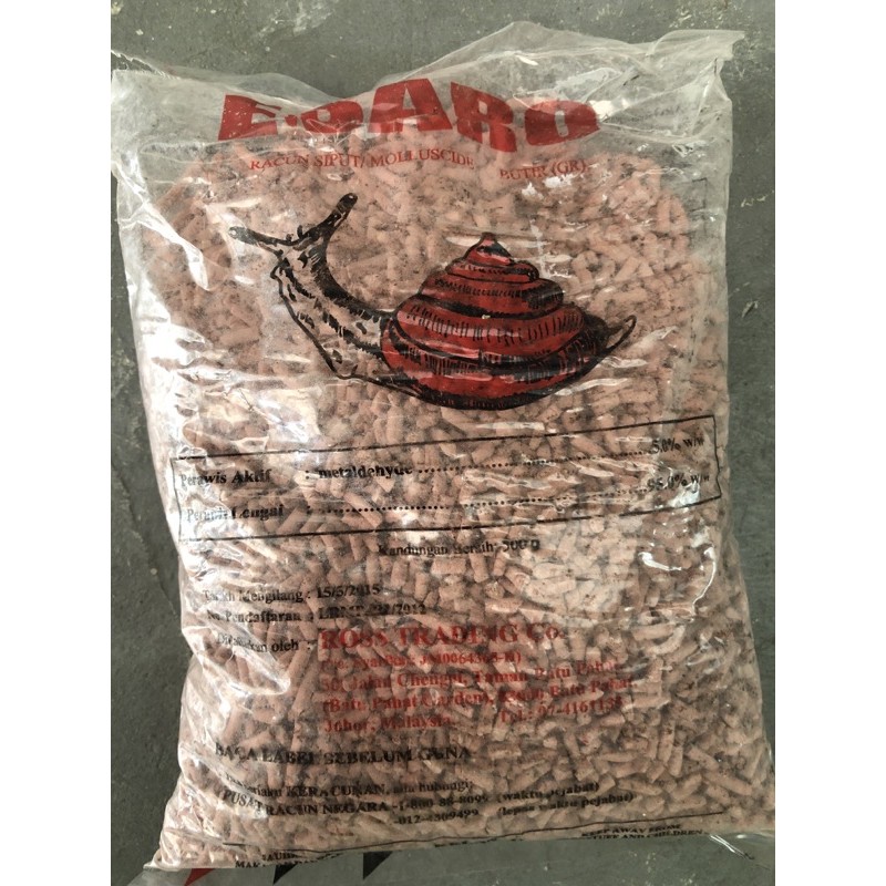 Esaro racun siput pallet mengawal lintah bulan dan siput babi 500g ...