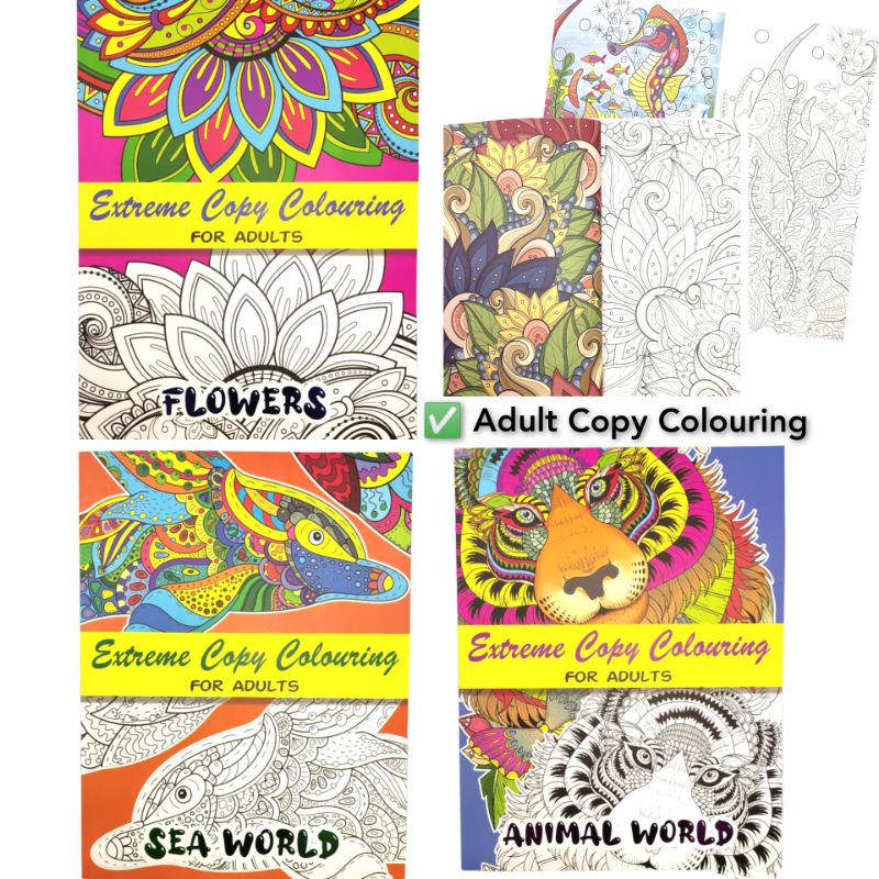 Adult Copy Colour book -A4 Size | Shopee Malaysia