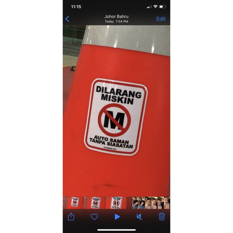 D194 Dilarang Miskin sticker Stickmaniac | Shopee Malaysia