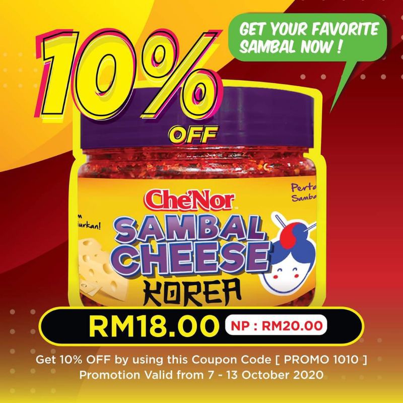 Sambal Cheese Korea Che Nor 150 grm terbaik | Shopee Malaysia