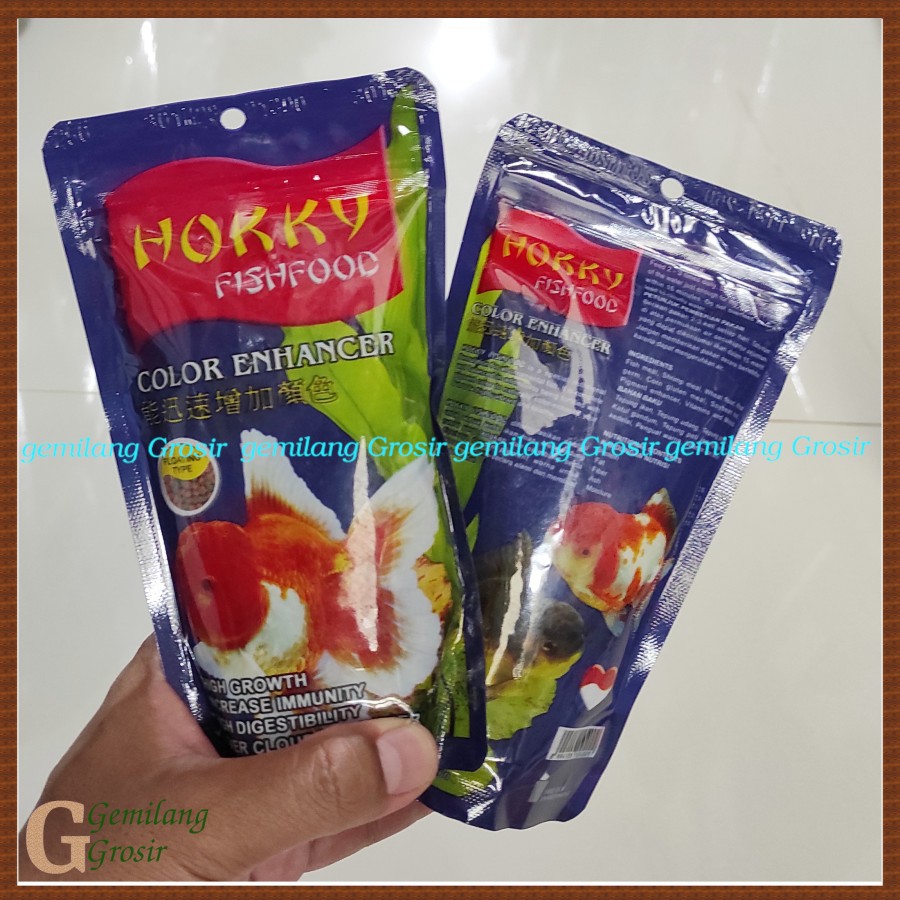 Hokky Fish Food Color Enhancer Chef Fish Food Packaging 100 Grams Hokky ...
