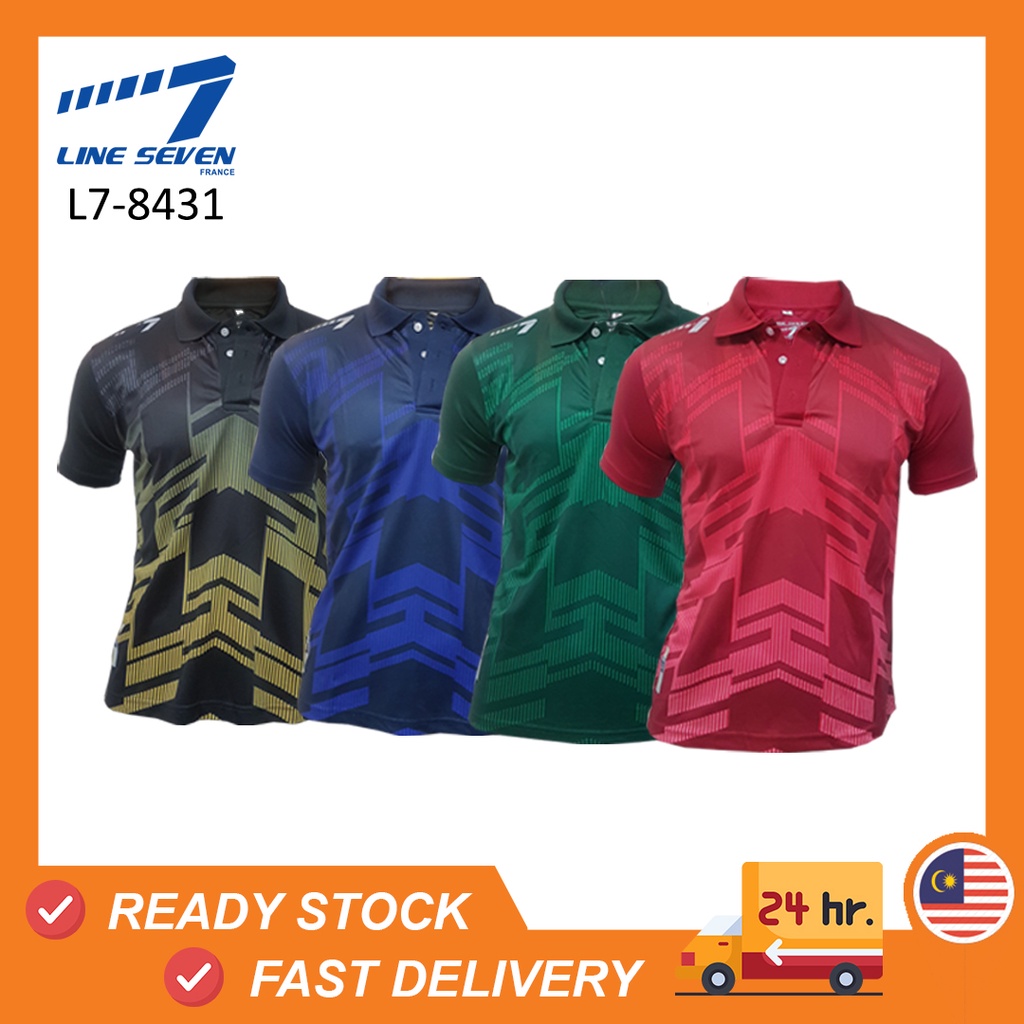 (READY STOCK) LINE 7 Collar Jersey L7-8431 (LIMITED STOCK) | Shopee ...