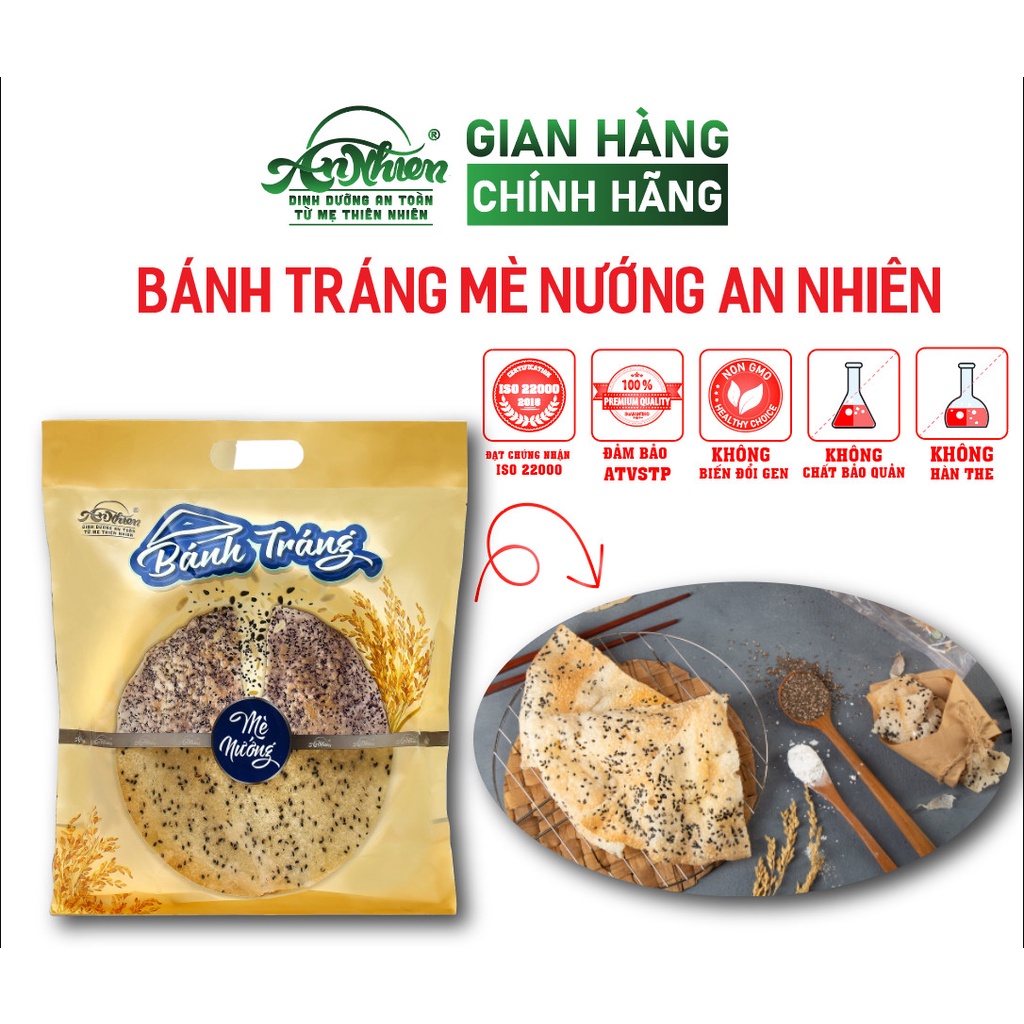 Exclusive, Grilled Sesame Rice Paper 120g An Nhien, Clean, Delicious ...