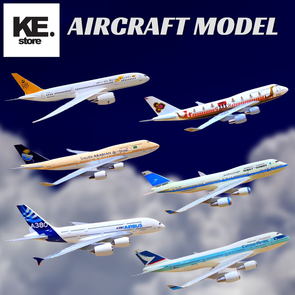 Aircraft Model Airplane Model Die-cast Metal with Stand/ Model Kapal ...