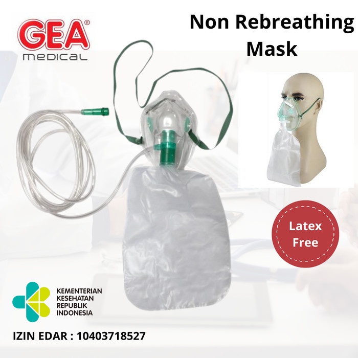 Non Rebreathing Mask/Adult Reservoir Oxygen Mask GEA Hood | Shopee Malaysia